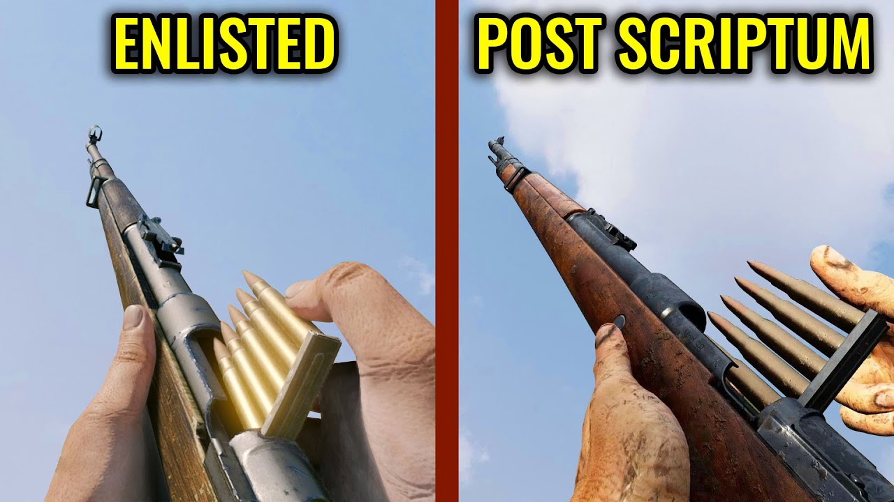 Enlisted vs Post Scriptum - Weapons Comparison - YouTube