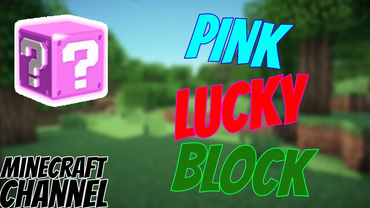 Pink Lucky Block Mod Showcase! - YouTube