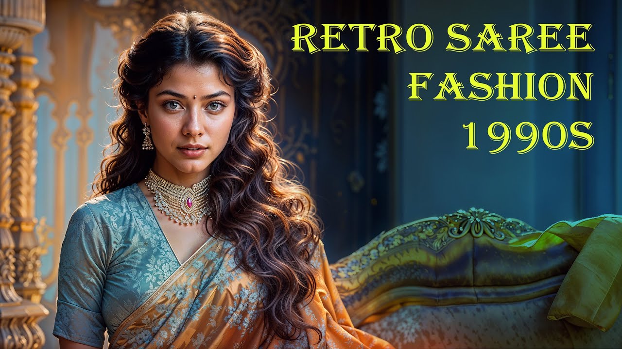 1990s FASHION REVIVAL Indian Woman Proves Retro Saree Look is Back ...