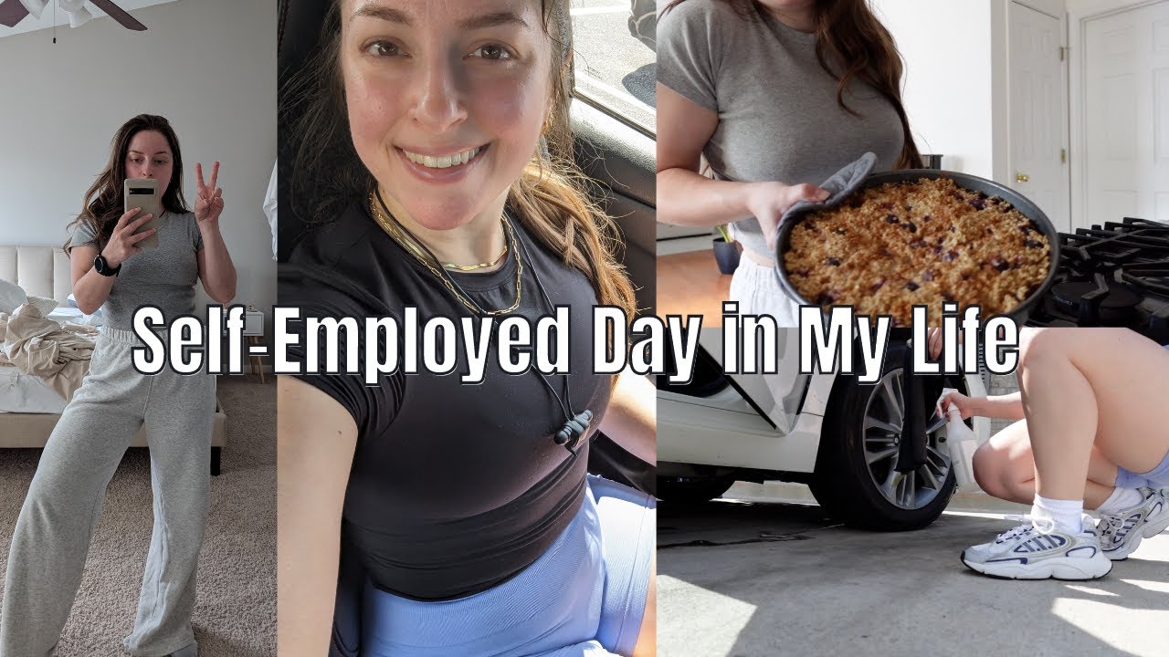 A Balanced Self-Employed Day in My Life | Client calls, editing, gym ...