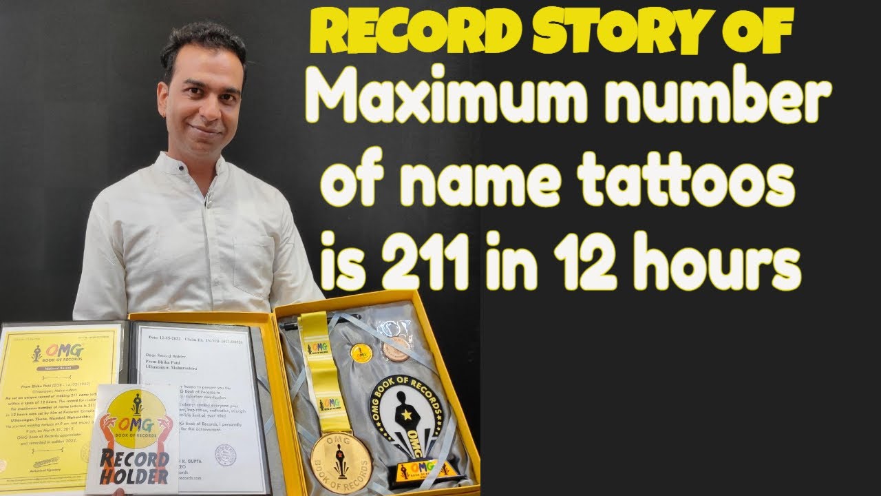 INTERVIEW WITH OMG BOOK OF RECORD HOLDER PREM PATIL | 7 colour Tattoo ...