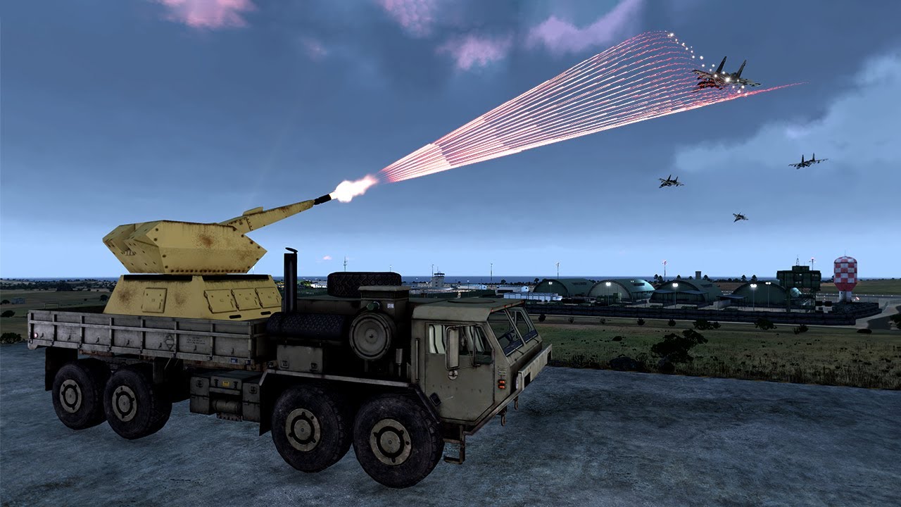 Russian SU-57 Shot Down by German Mantis C-ram - Military Simulation ...