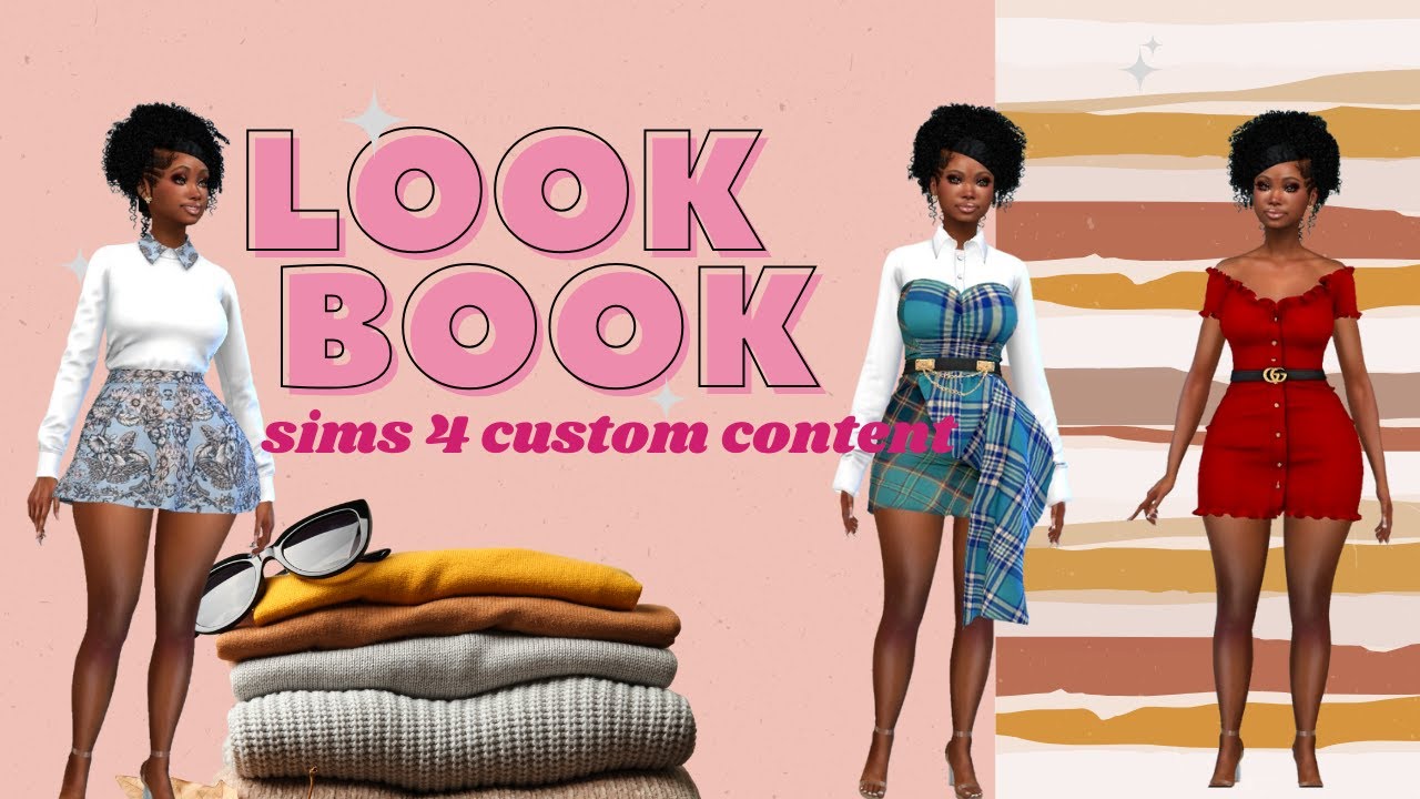 SIMS 4 CAS LOOKBOOK I VOLUME 1 - YouTube