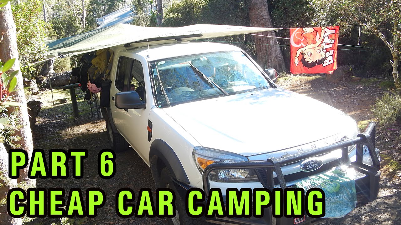 Cheap DIY Car Camping Setup Part 6, Caravan Trailer Park - YouTube