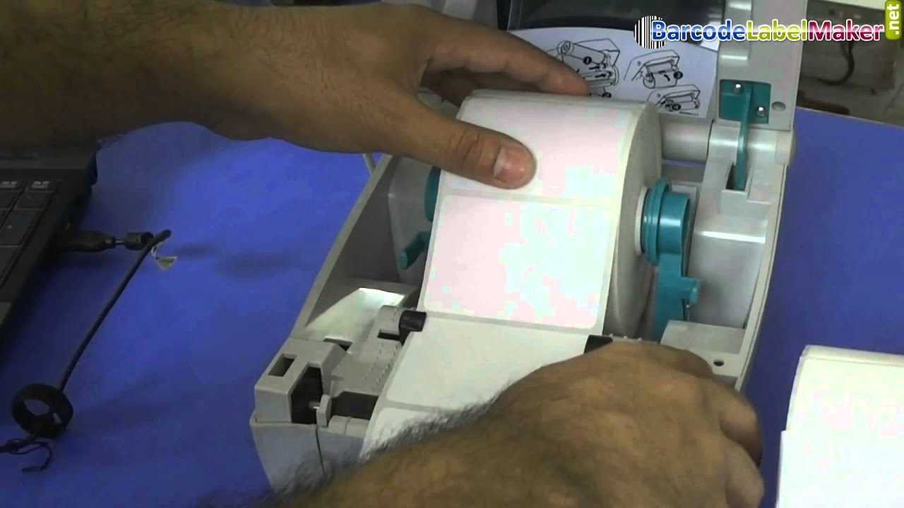Process to Change Rolls in Zebra Printer - YouTube