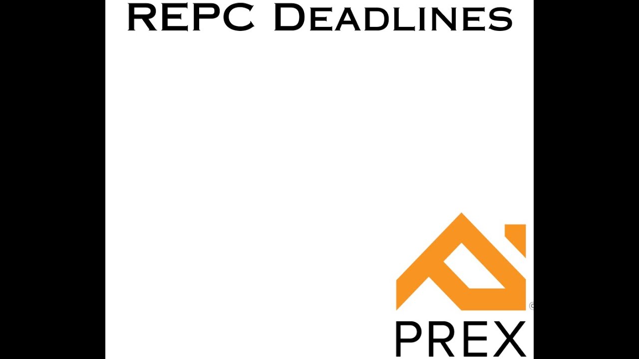 REPC Deadlines - YouTube
