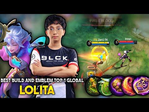 LOLITA BEST BUILD AND EMBLEM 2025  | TOP 1 GLOBAL LOLITA BUILD | OHMYVEENUS LOLITA BUILD & EMBLEM