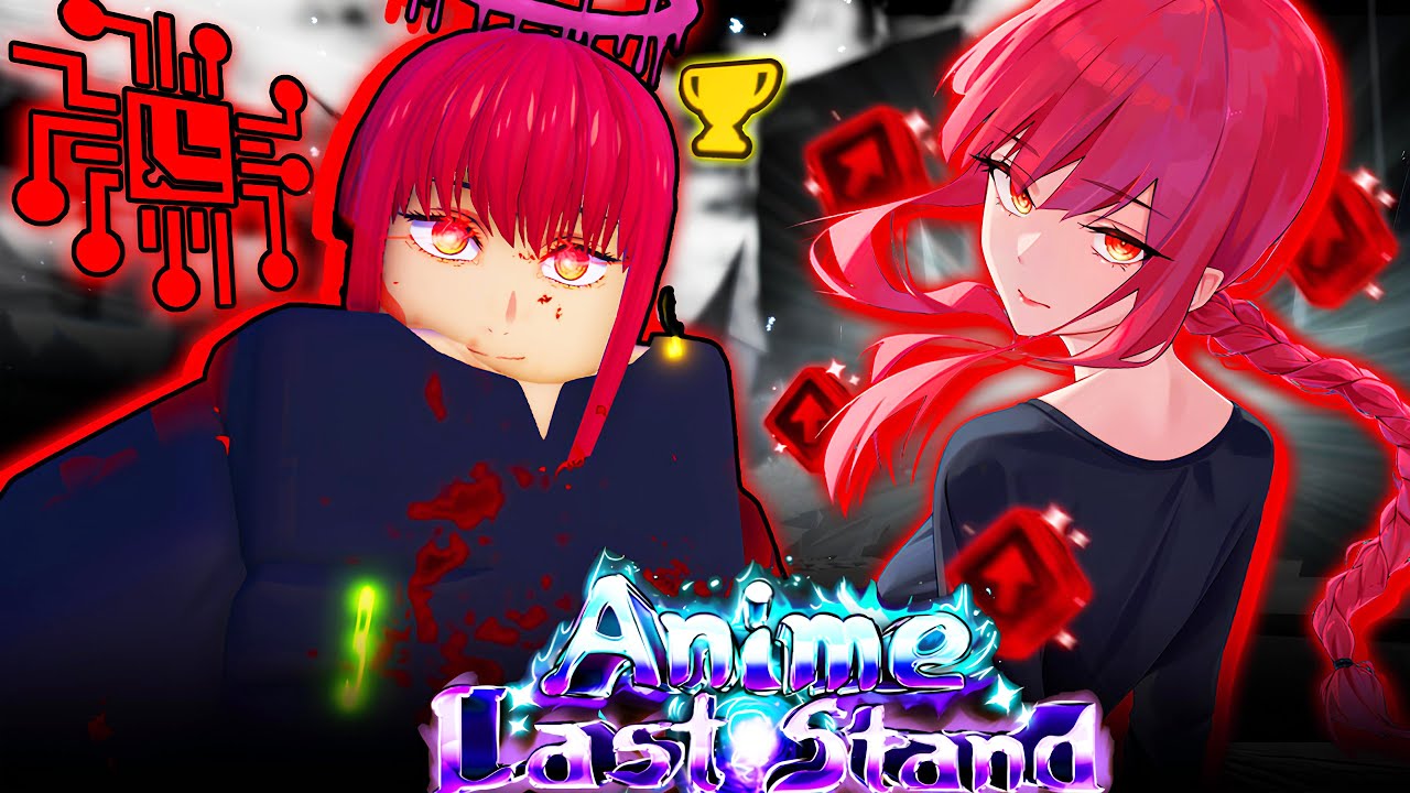 Boosted Glitched Makima Showcase in Anime Last Stand Roblox Domination ...