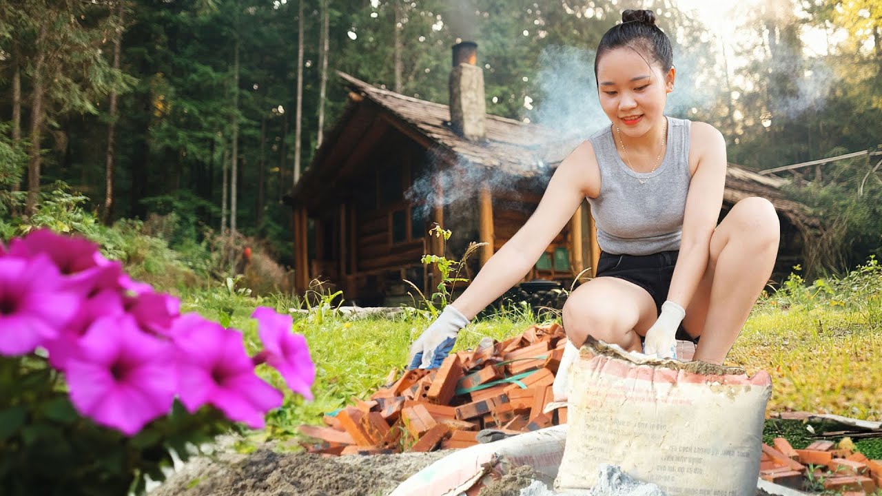Building a Stunning House Deep in the Forest | Watch This Girl Build a ...