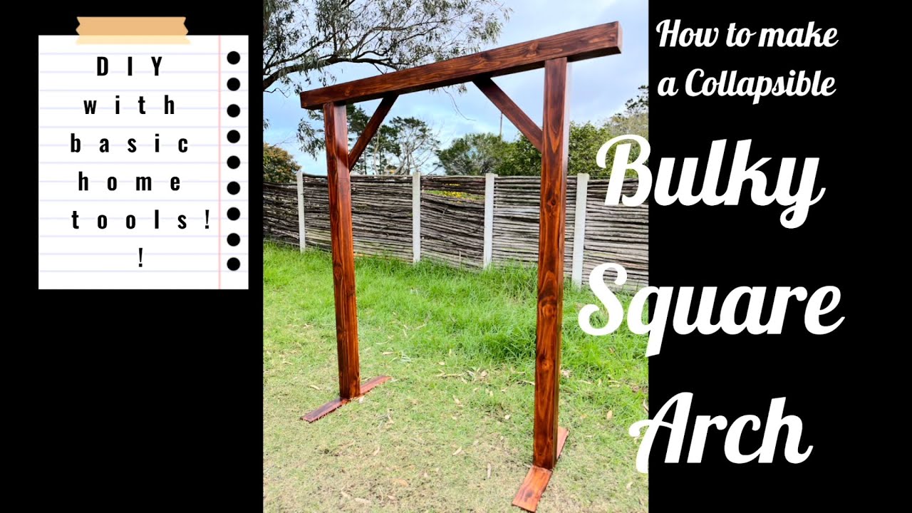 The process of building a sturdy bulky arch backdrop - YouTube