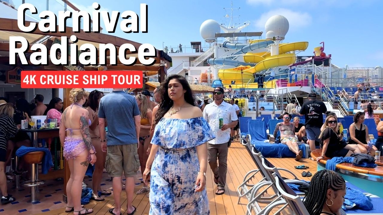 Carnival Radiance 🚢 Pool Deck Walk 4K 2024 - YouTube
