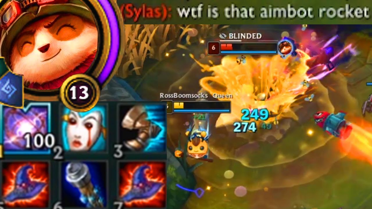 Teemo but he is not disabled in URF for some reason - YouTube