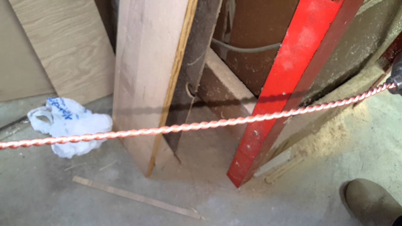 DIY twisted metal railing made from copper wire - YouTube