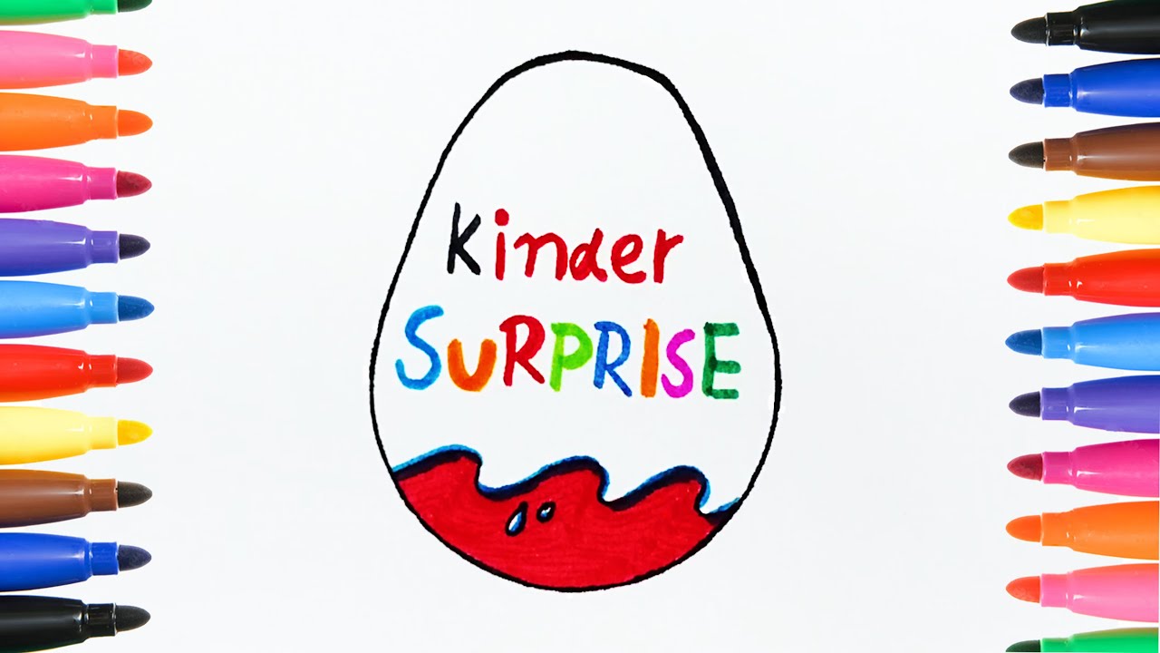 🌟🎨 How to Draw a Cute Kinder Surprise Egg!🥚Step-by-Step Tutorial For ...