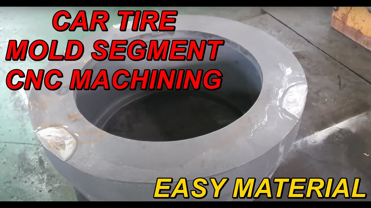 Tire mold segment - CNC Vertical Lathe, Turning - YouTube