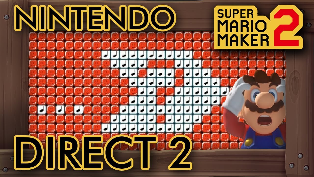 Super Mario Maker 2 - Mario Watches Nintendo Direct 2 - YouTube