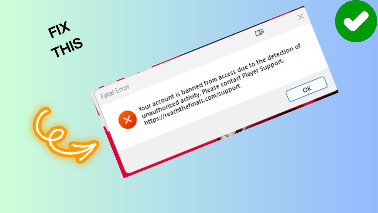 How to Fix “Your Account is banned” in The Finals - YouTube