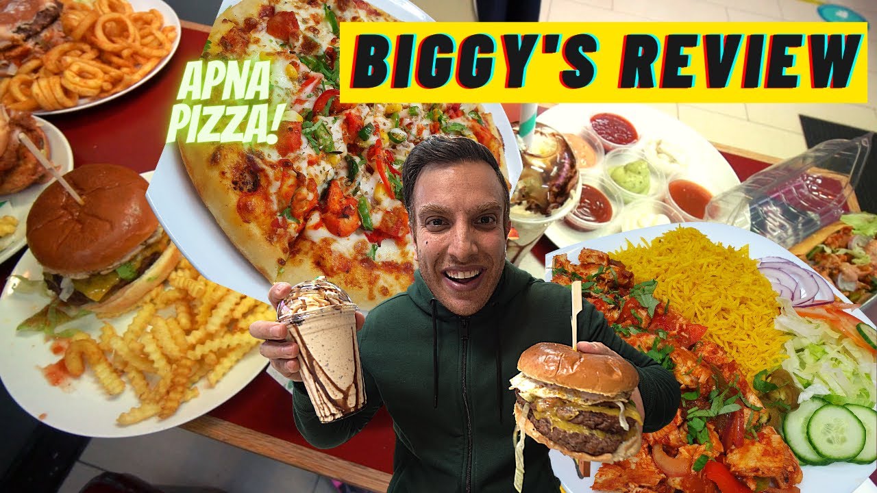 Biggy's Review (LOTS OF FOOD...And APNA Style Pizza!) - YouTube