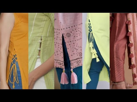 Kurti Side Design / Kurti Side Slit Design / Slit Kurti Design / Kurti ...
