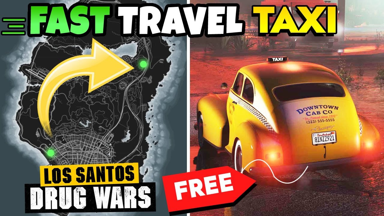 GTA 5 Online DRUG WARS Fast Travel Taxi Service Added by Rockstar ...
