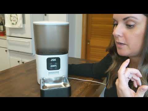 Review of JSK Automatic Cat Feeders, 6L Dog Feeder Pet Dry Food Dispenser
