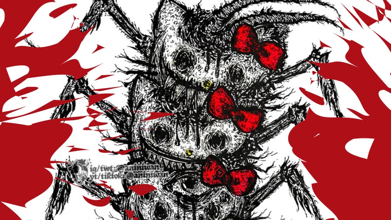 how to draw hello kittypede - YouTube