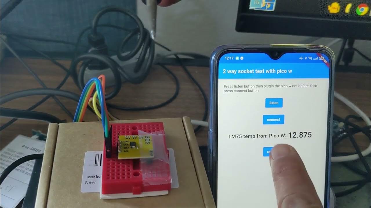 2 Way Socket Comms With Pico W Micropython And Android Flutter App Source In The Description