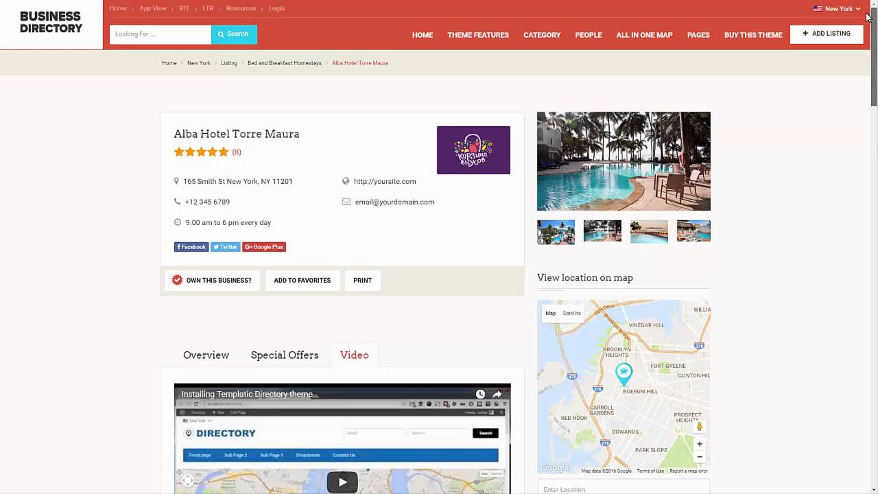 Business Directory WordPress Theme - Templatic - YouTube