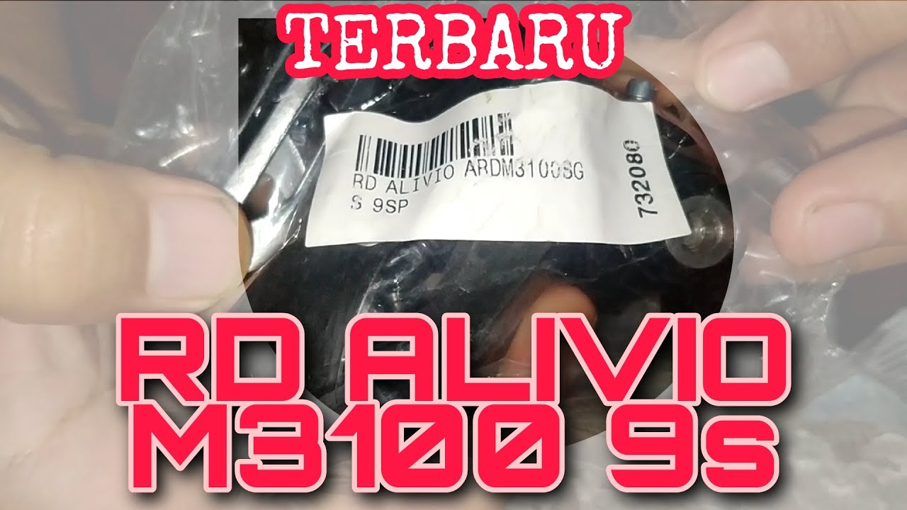 RD Alivio M3100 Terbaru // Rear Derailleur Full Black - YouTube