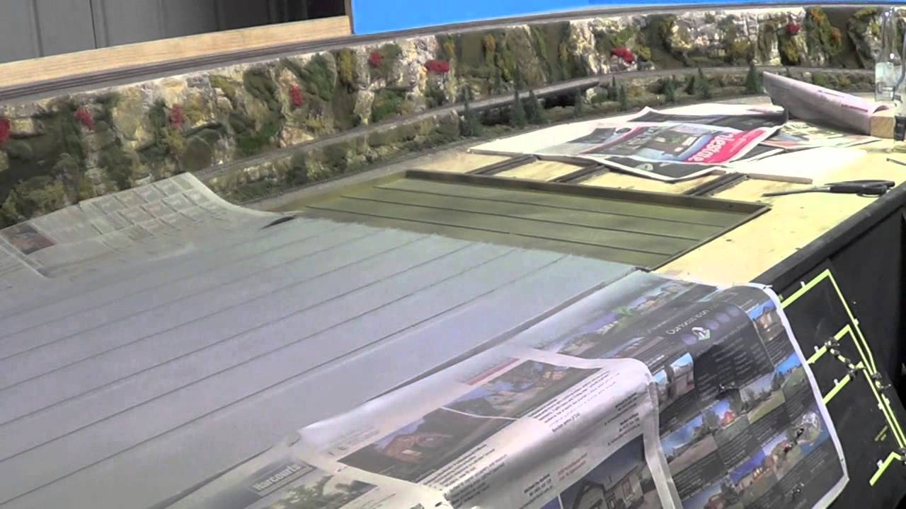 "Painting Tracks For The Transfer Table" Model Trains Part 49 "C" - YouTube