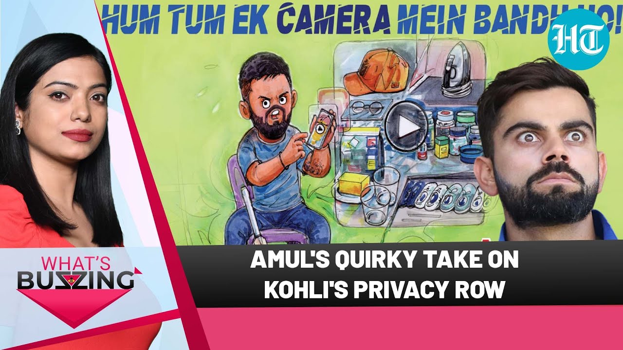 Amul's quirky take on Kohli's privacy row; 'Ek camera mein bandh ho ...