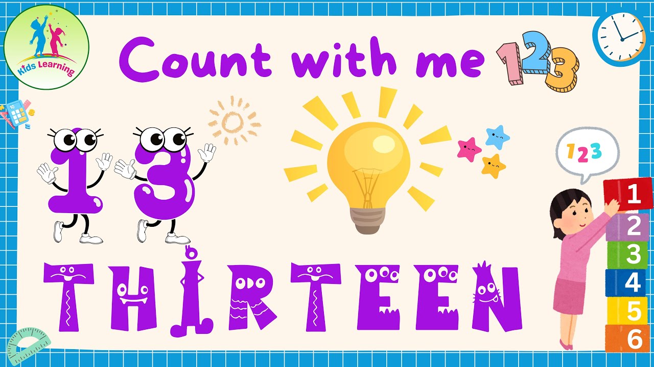 Count with me | Number 13 | Educational video for kids - YouTube