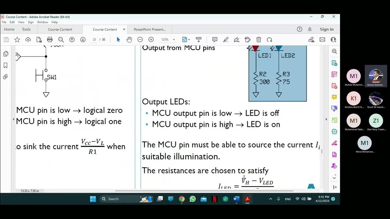 Section 8 And Lab 5 Cse211 Introduction To Embedded Systems Youtube