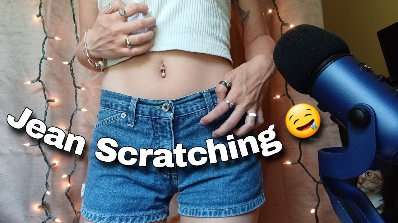 ASMR Jean and Fabric Scratching 👖🌟 (and some brushing) - YouTube