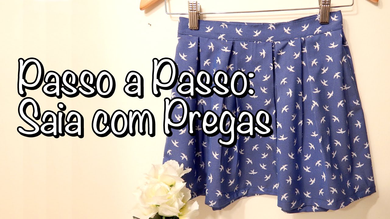 Passo a Passo: Saia com Pregas - YouTube
