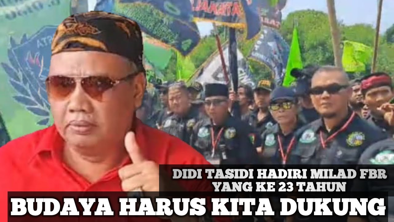Didi Tasidi Hadiri Milad FBR yang ke 23 Tahun di Kemayoran || Budaya ...