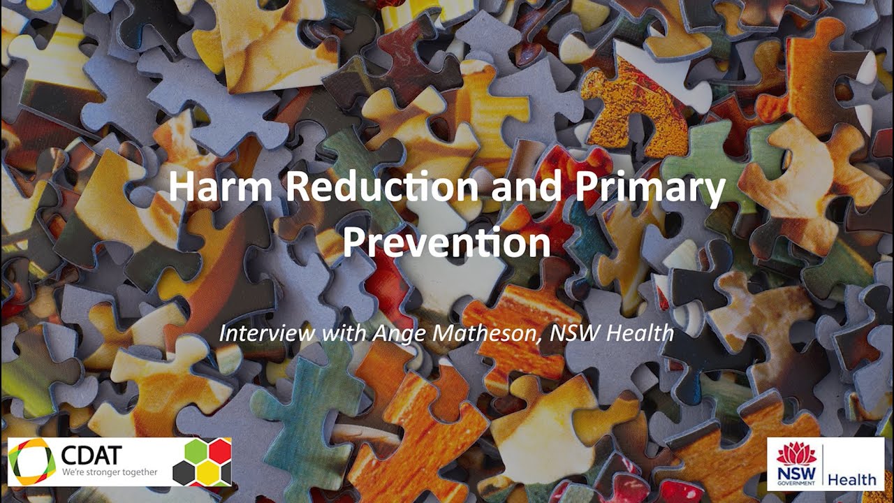 Harm Reduction and Primary Prevention - Ange Matheson, NSW Health - YouTube