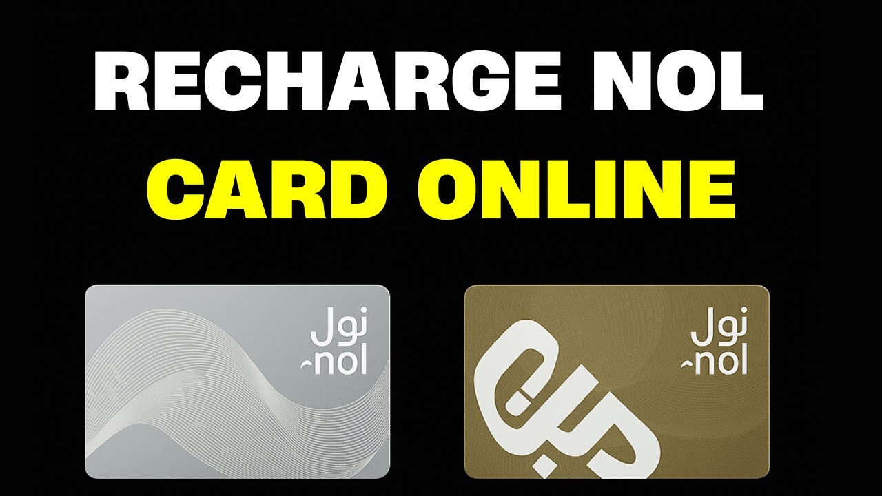 How To Top Up Nol Card Online | Online Recharge nol card | RTA Nol card ...