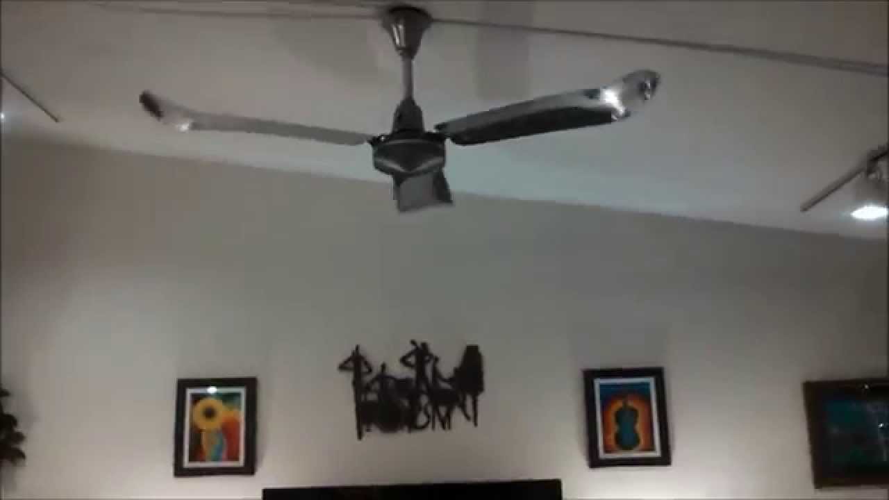 Envirofan Gold Line Industrial Ceiling Fan model 160F-7 c.1979 POLISHED ...