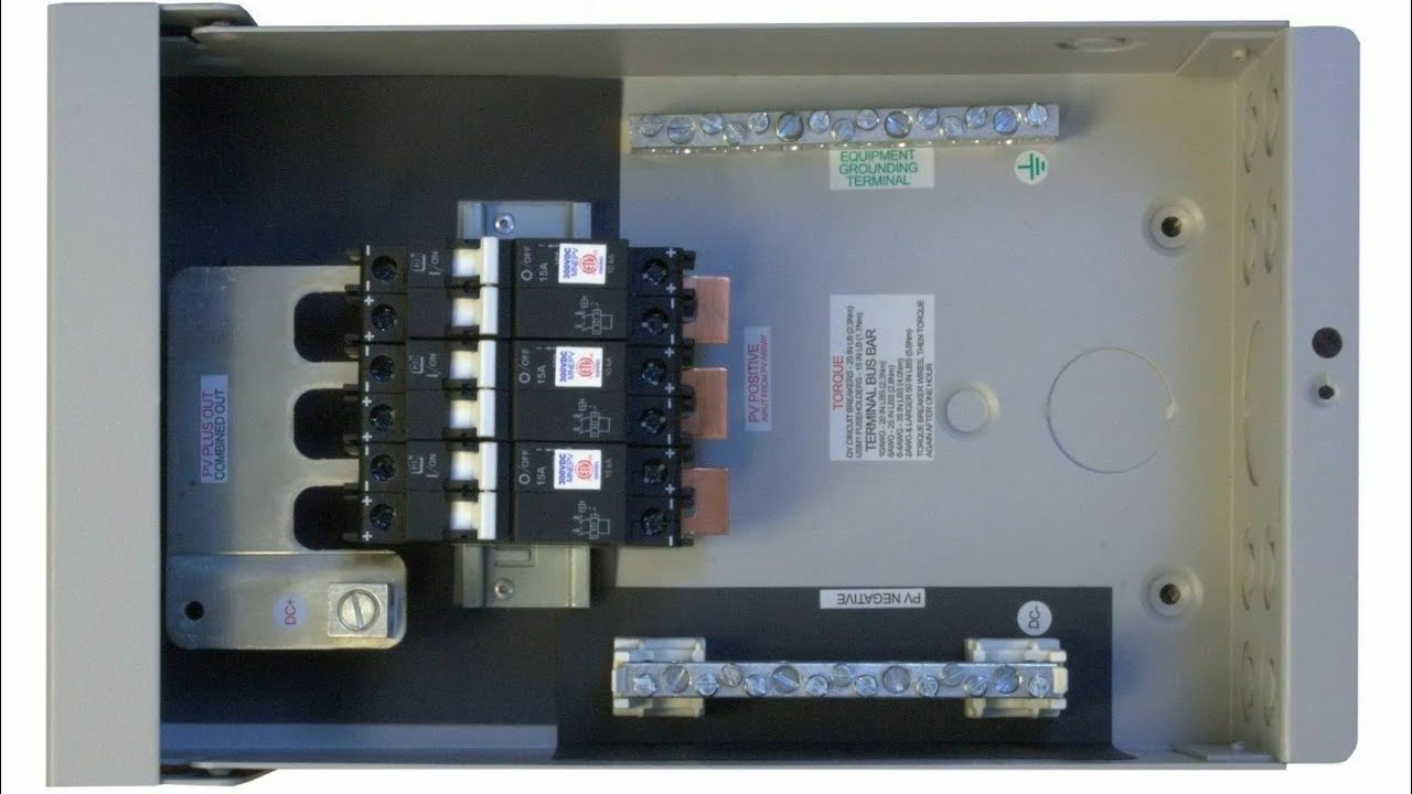 MIDNITE SOLAR COMBINER BOX MNPV6: DC Breakers Solar | Circuit Breakers ...