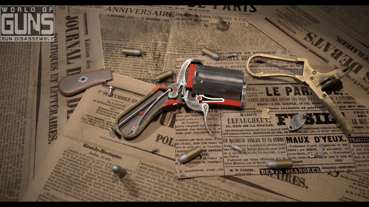 [World of GUNS]Operation and Disassembly of Lefaucheux Pepperbox ...