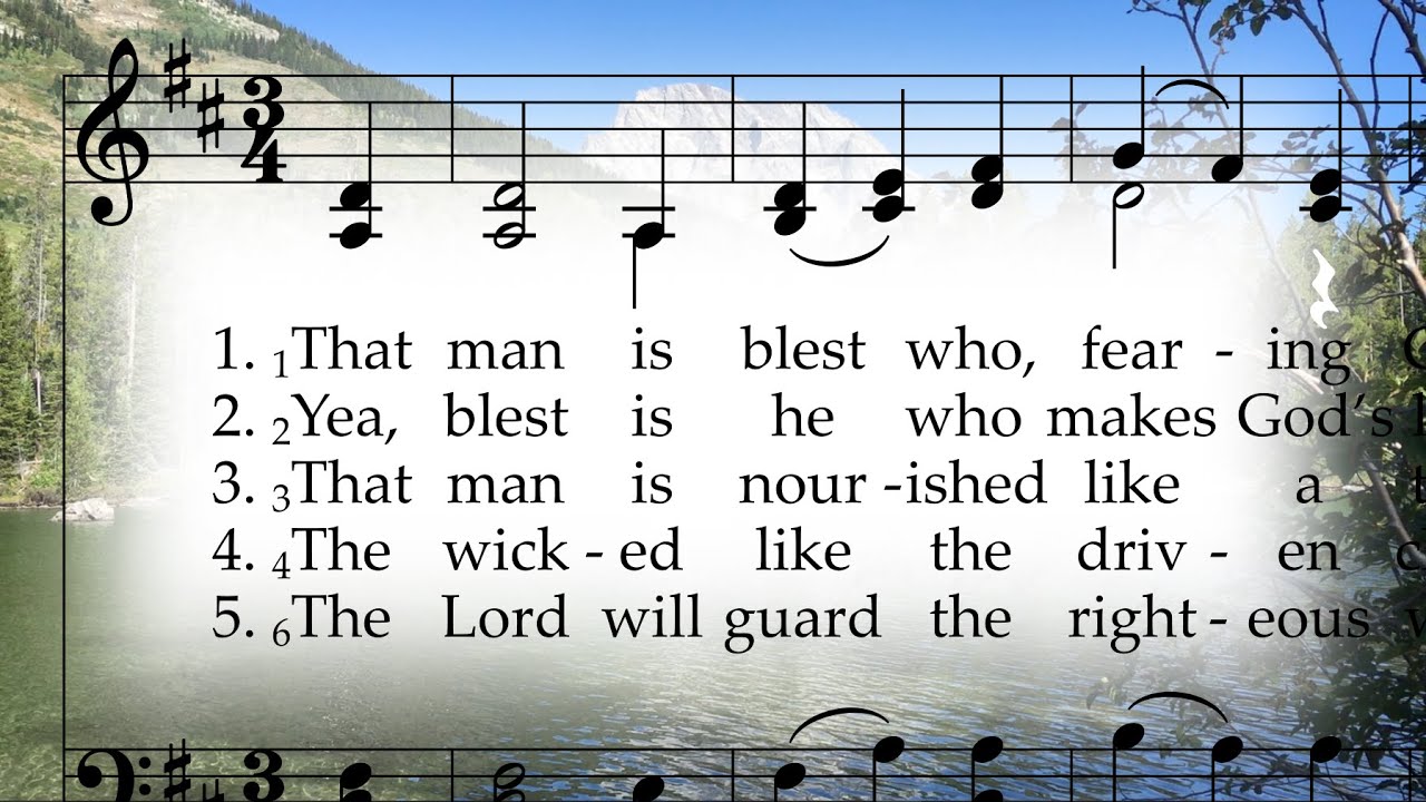 Psalm 1 - The Blessed Man - YouTube