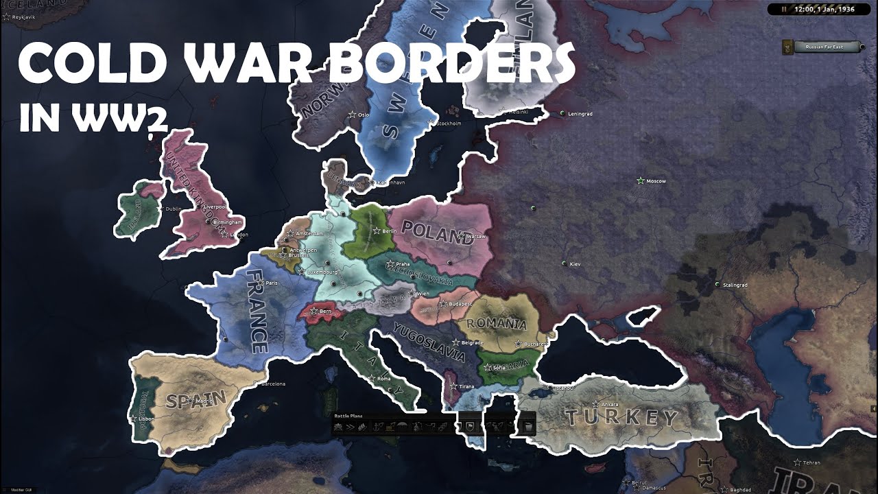 WW2 with Cold War Borders! - HOI4 Timelapse - YouTube