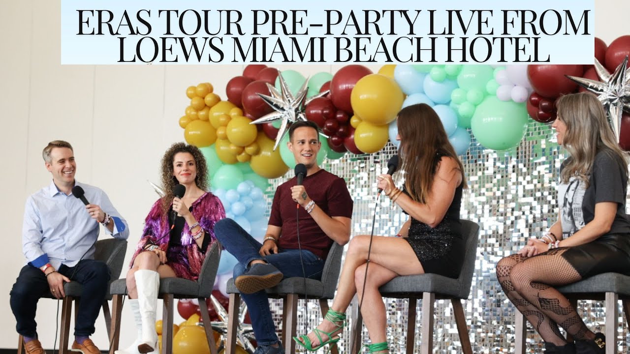 Eras Tour Pre-Party LIVE from Loews Miami Beach Hotel - YouTube