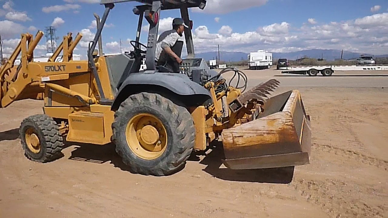 1997 Case 570LXT 4x4 Skip Loader - YouTube