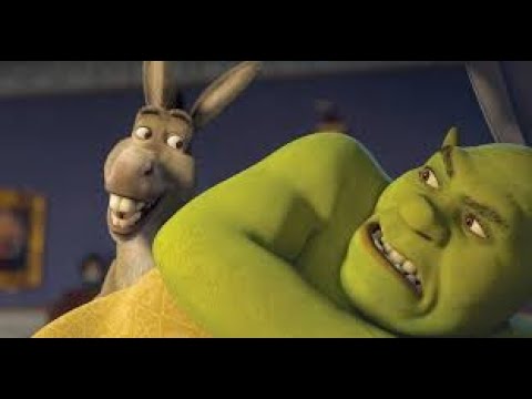 Burro e Shrek iniciando sua amizade - YouTube