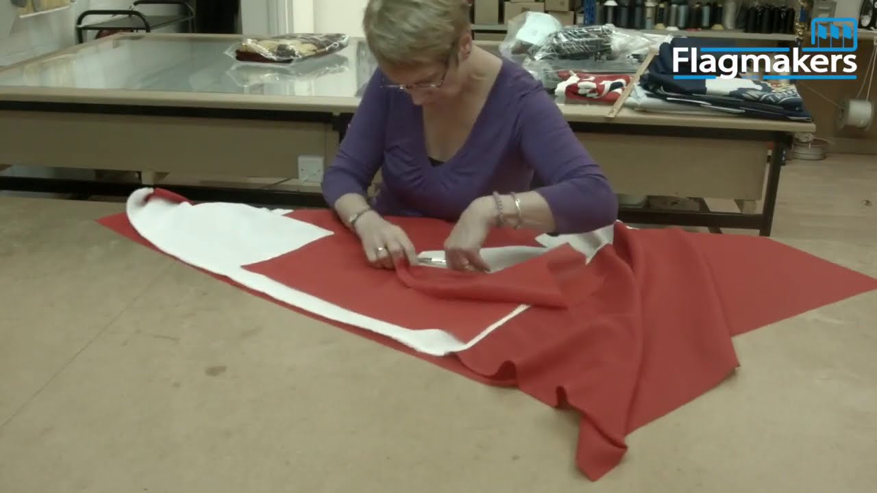 Manufacturing a Canadian National Flag - YouTube