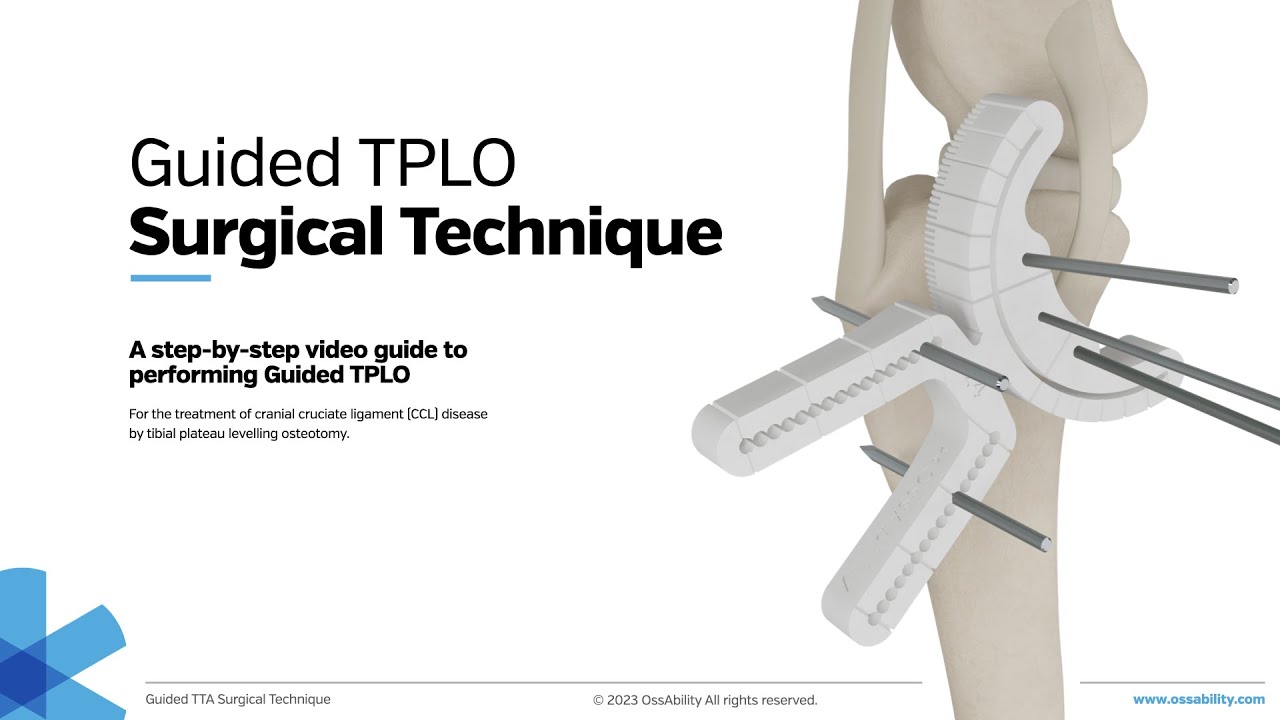 Guided TPLO Surgical Technique - YouTube