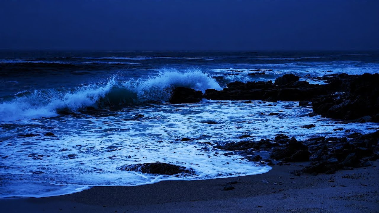 Ocean Sounds for Sleep – Relaxing Night Waves, Deep Sea Ambience ...