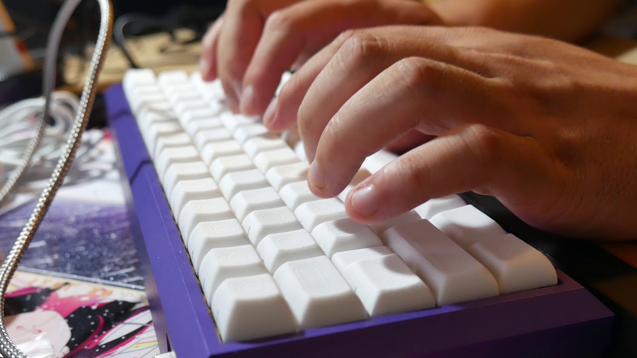 Fjell Box Whites SLS Nylon Keycaps Typing Sounds - YouTube